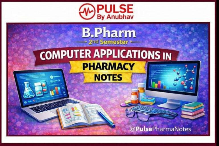 B.Pharm 2nd Semester Computer Applications in Pharmacy Notes - Pulse By ...