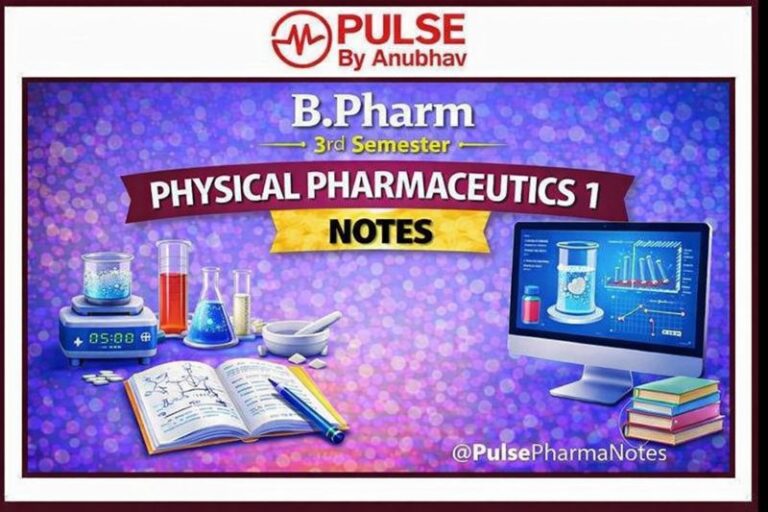 B.Pharm 3rd Semester Physical Pharmaceutics 1 Notes - Pulse By Anubhav
