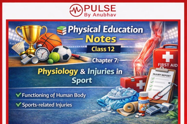 Physical Education Notes | Class 12 – Chapter 7: Physiology & Injuries ...