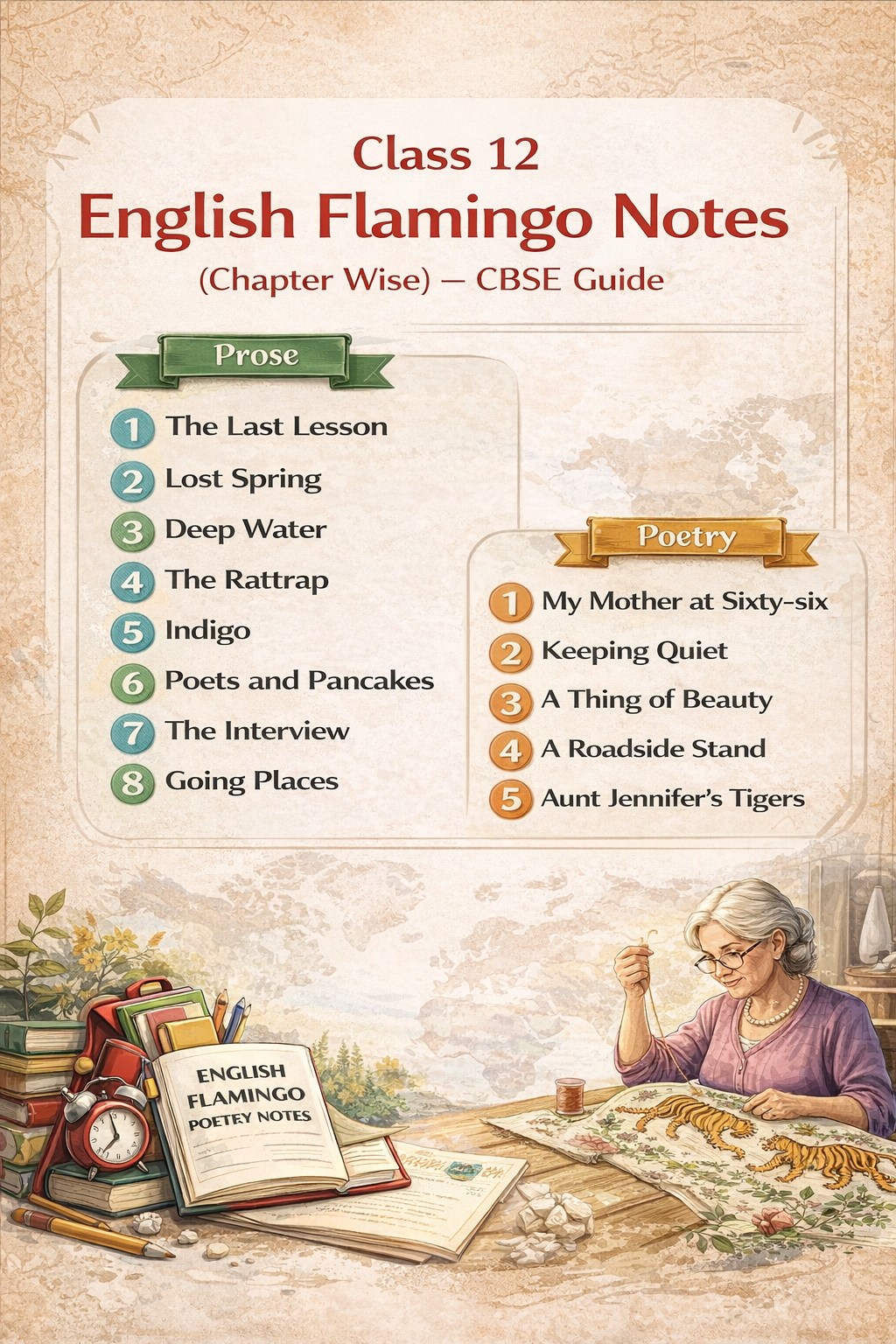 Class 12 English Flamingo Notes (Chapter Wise) – CBSE Guide - Pulse By ...