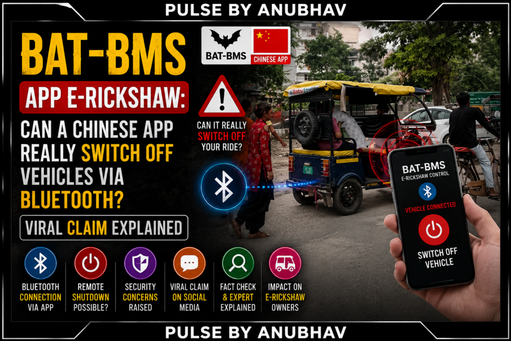 BAT-BMS App E-Rickshaw: Can a Chinese App Really Switch Off Vehicles ...